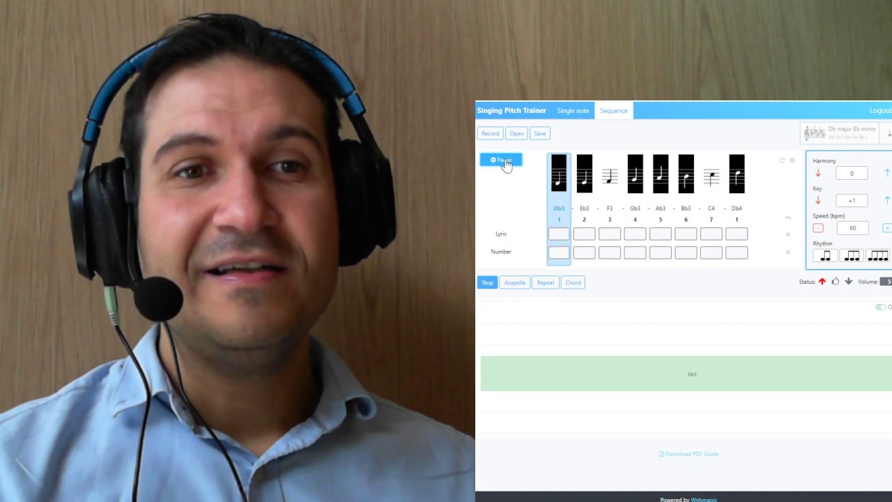 Learn To Sing In Key With Singing Pitch Trainer - YouTube