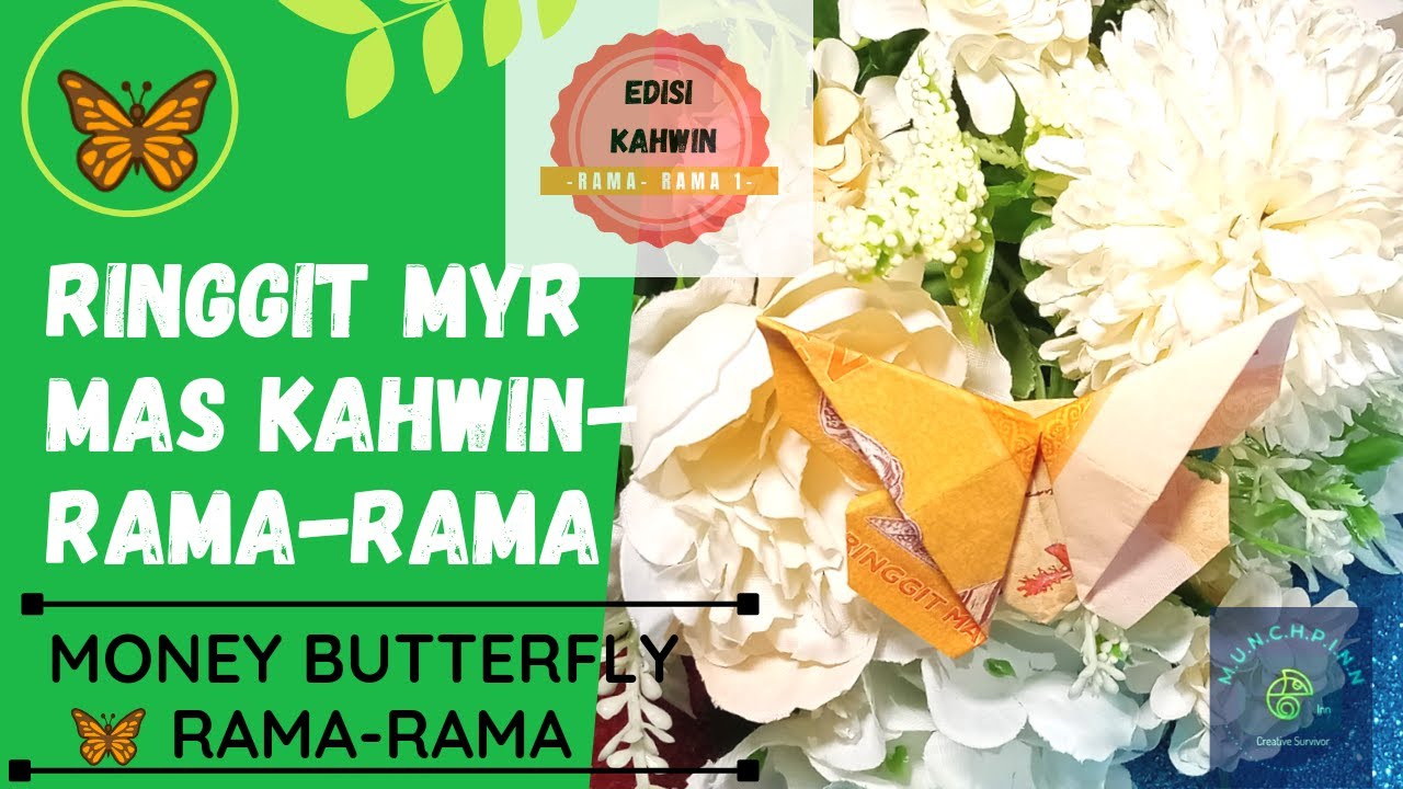 RAMA-RAMA RINGGIT(RM) | Edisi Kahwin | DIY Origami Maskahwin RAMA-RAMA ...