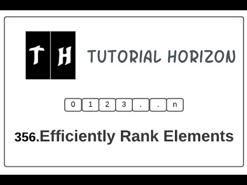 Efficiently Rank Elements in a Given Array | Beginner - YouTube