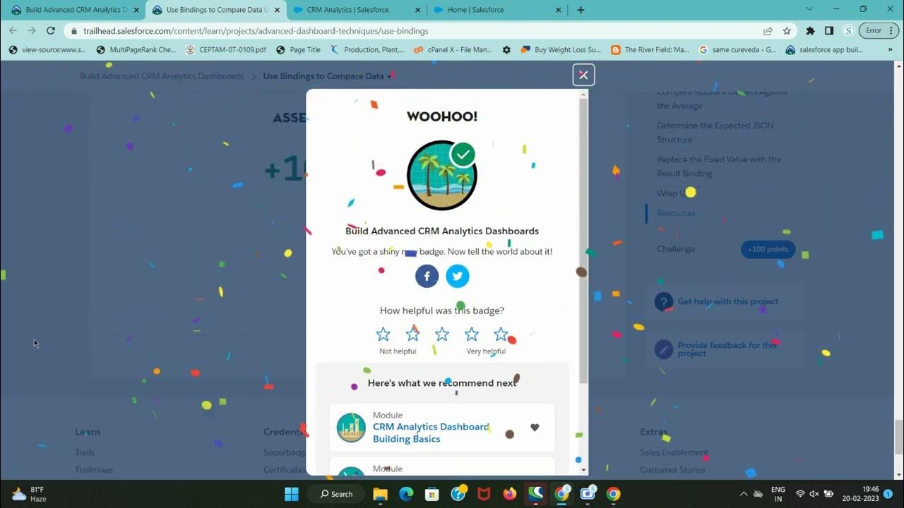 Use Bindings to Compare Data | Build Advanced CRM Analytics Dashboards - YouTube