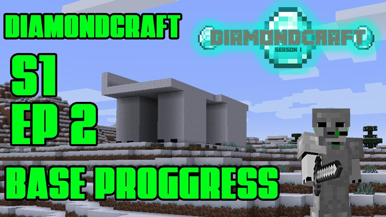 Base Progress | DiamondCraft SMP | S1 Episode 2 | - YouTube