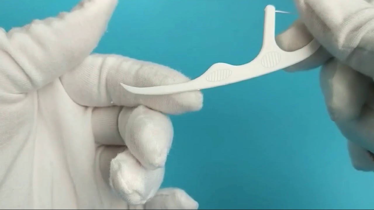 Dental Floss Plastic Toothpicks | Oral Care Tooth Cleaner | 1080p - YouTube