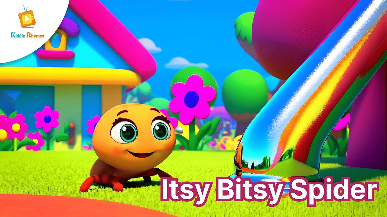 itsy bitsy spider | Kiddie Nursery Rhymes & Animal Songs - YouTube