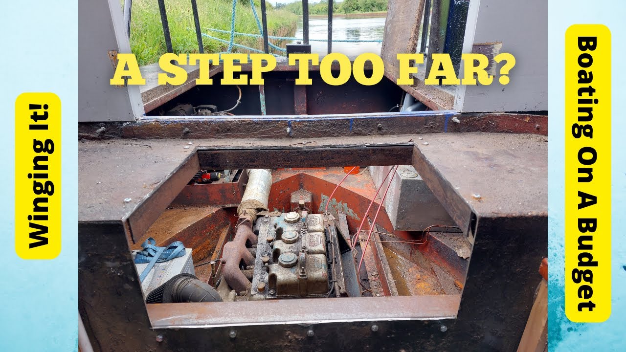 Building new steps on our DIY narrowboat project - YouTube