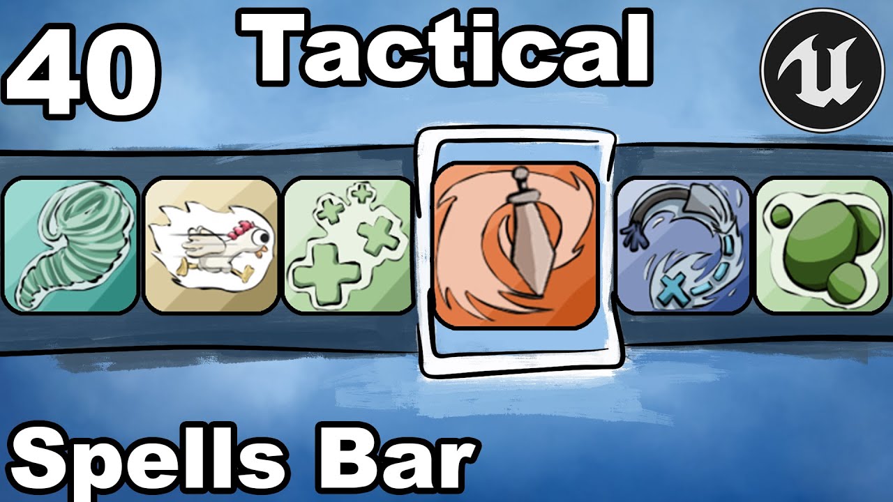 Tactical Combat 40 - Spells Bar - Unreal Engine Tutorial Turn Based - YouTube
