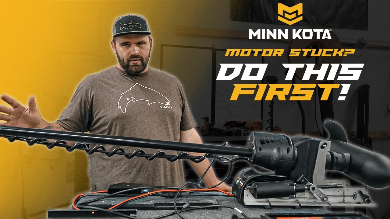 How to Fix a Stuck Trolling Motor | Minn Kota Ulterra - YouTube