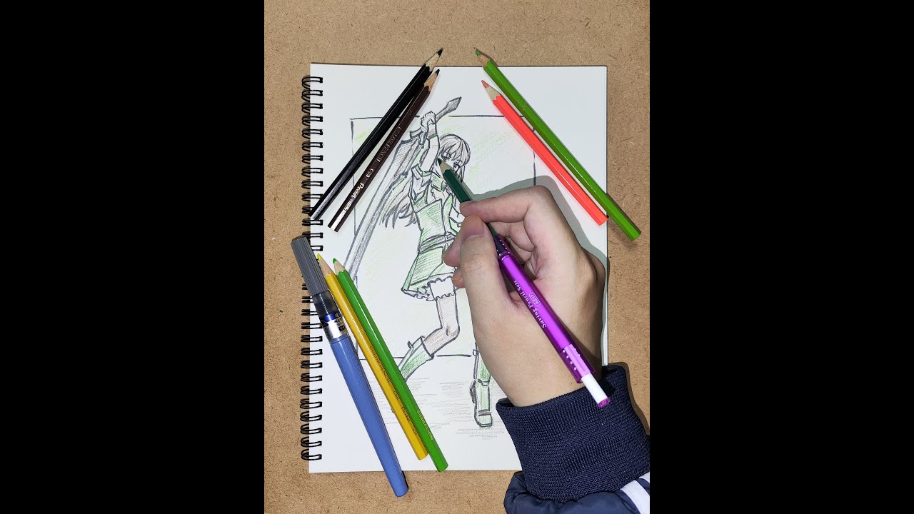 從草稿開始畫動漫人物(Draw anime characters from scratch)DAY287#drawing #art # ...