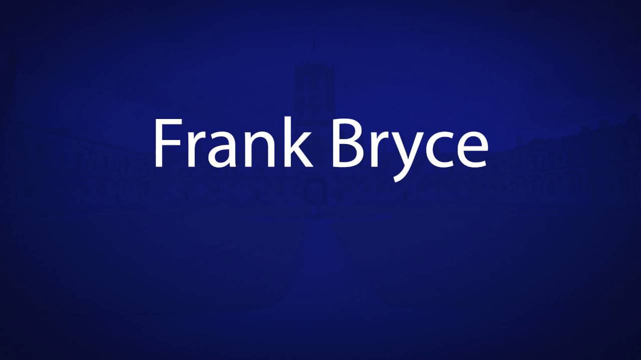 How to pronounce Frank Bryce [ Harry potter characters] - YouTube