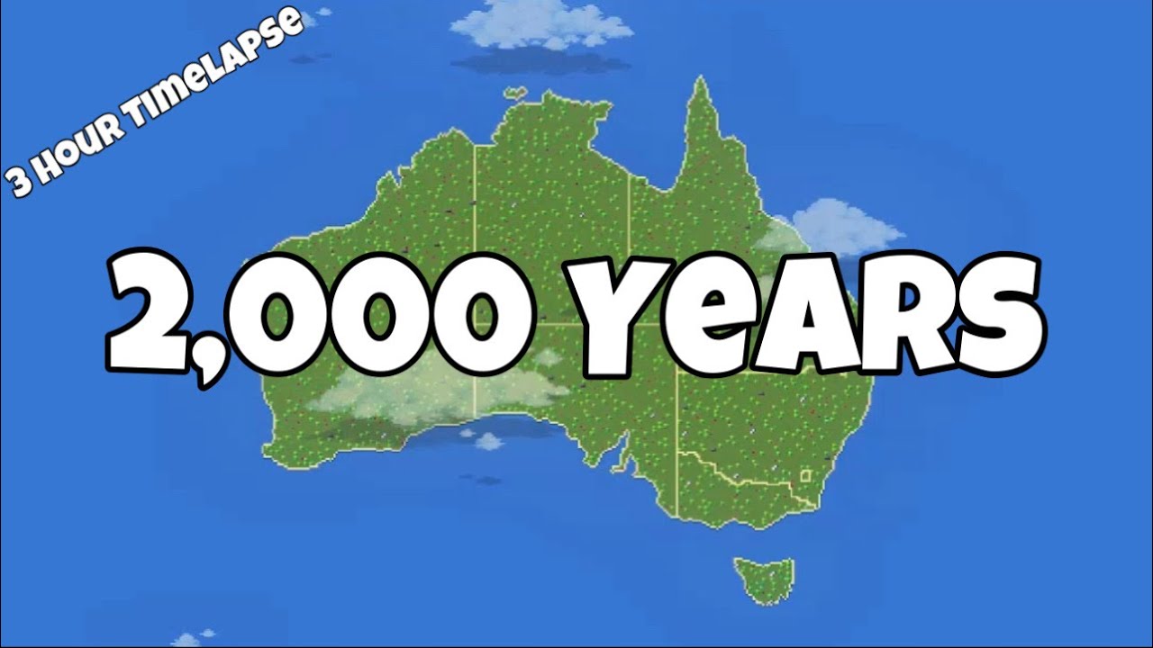 A Timelapse of Australia - WorldBox Timelapse - YouTube