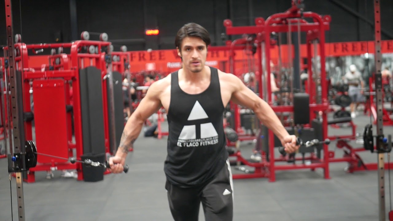 Low cable chest flys - YouTube