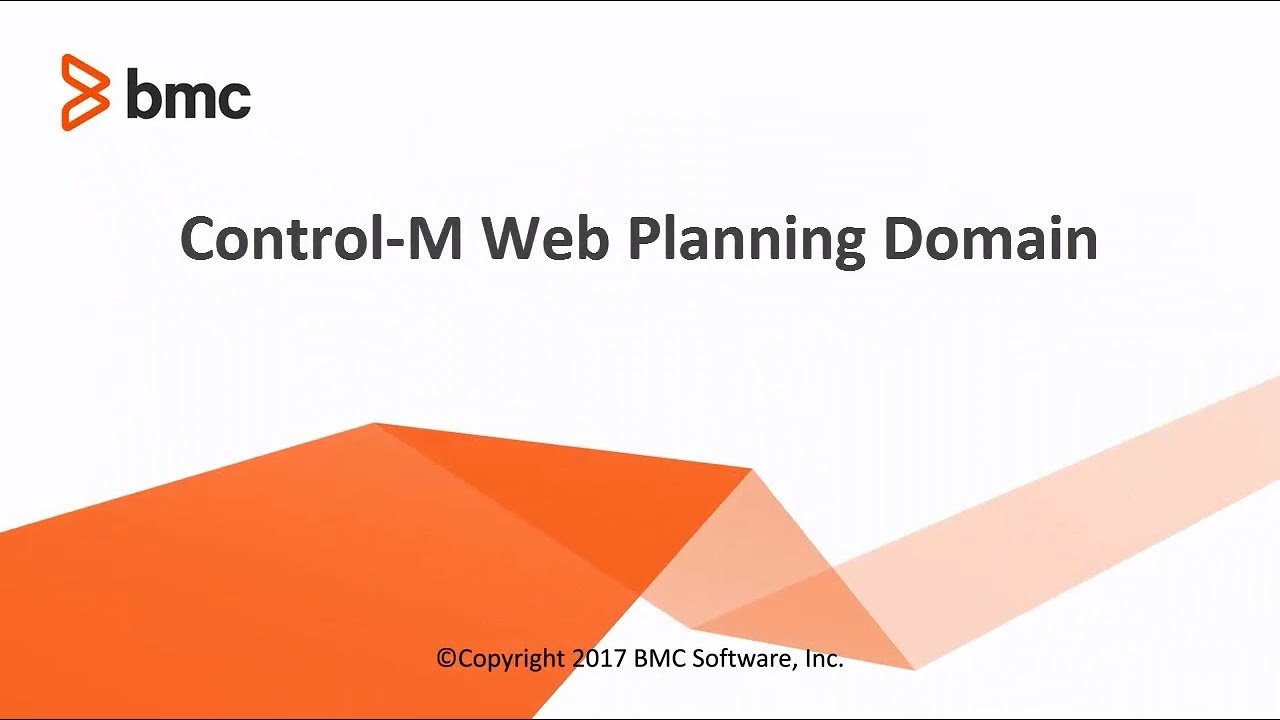 Control-M Web Planning Domain Overview - YouTube