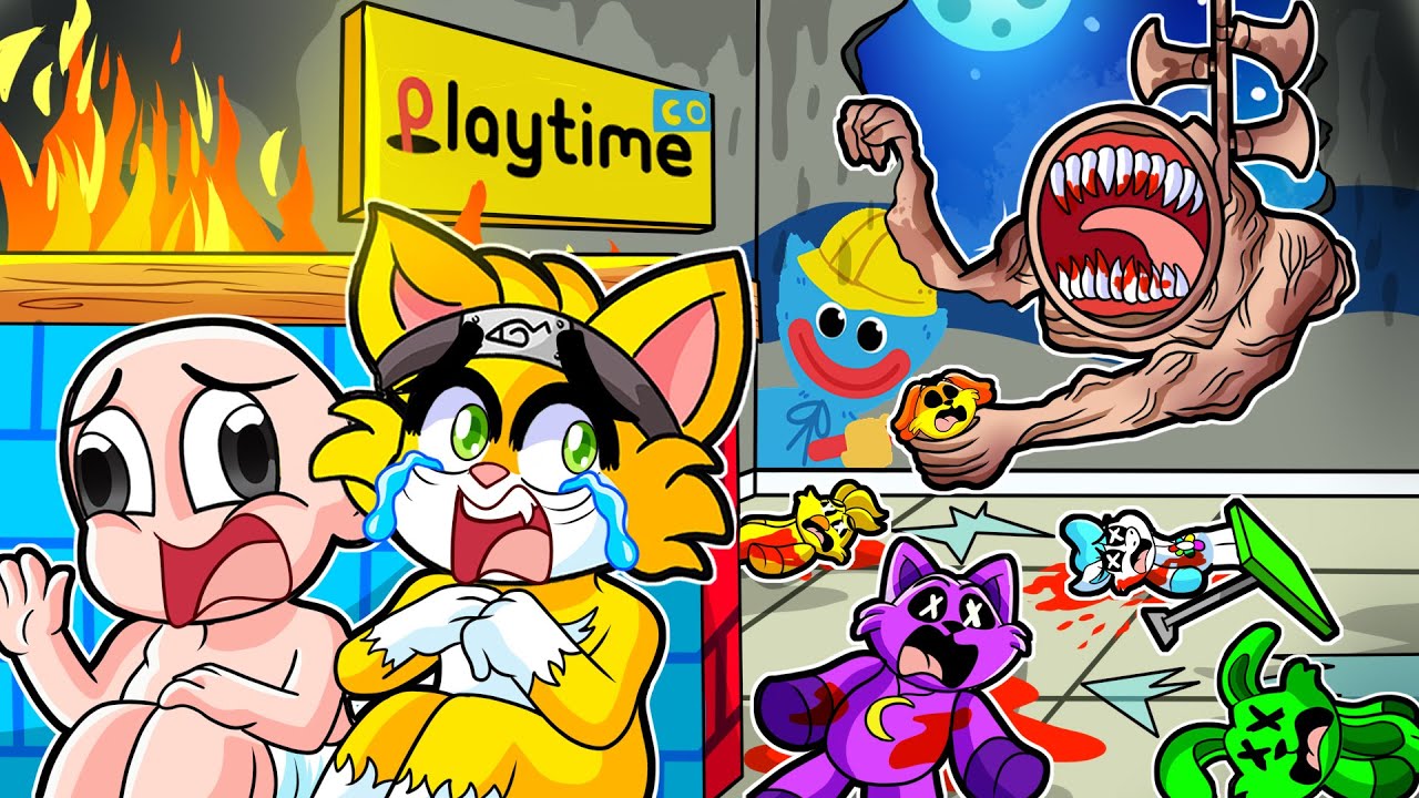 ¡siren Head Ataca A Los Smiling Critters En Poppy Playtime 😨 Michi