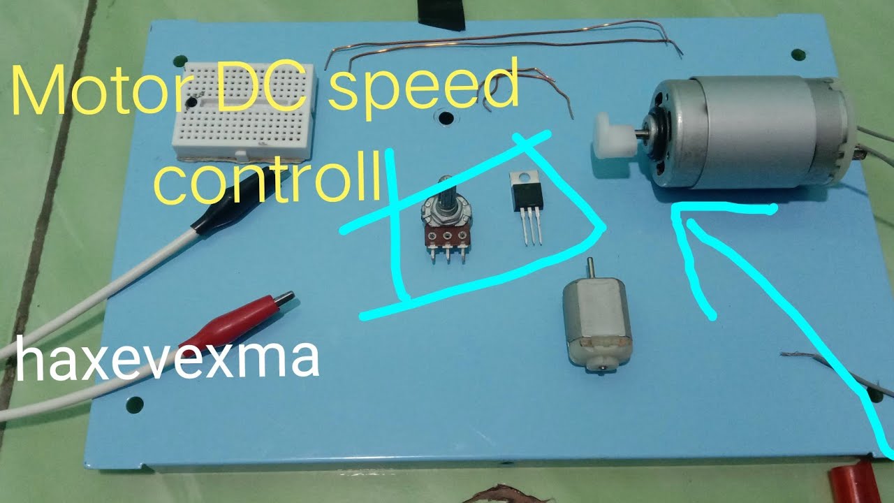 DC motor speed controller adjustabel menggunakan IRF540N mosfet - YouTube