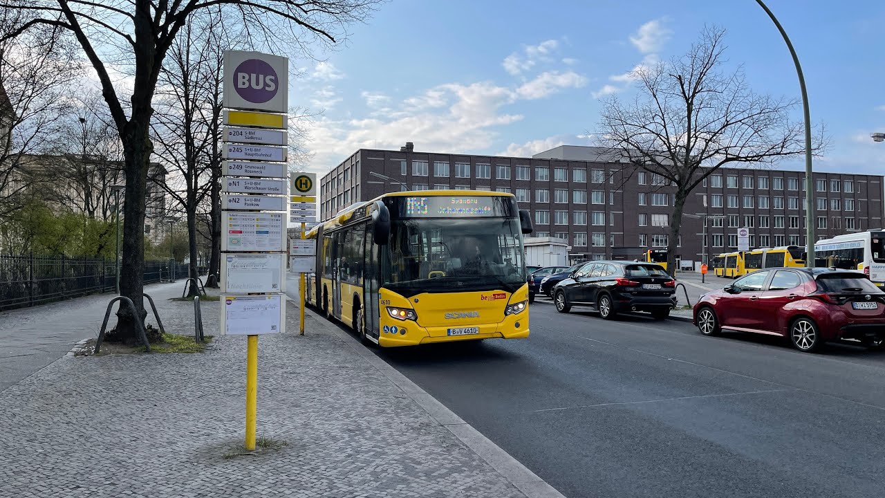 Mitfahrt auf der Linie 245 von Berlin S+U Alexanderplatz bis Berlin S ...