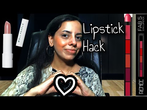 How to make Glossy lips to look attractive | Lipstick hack