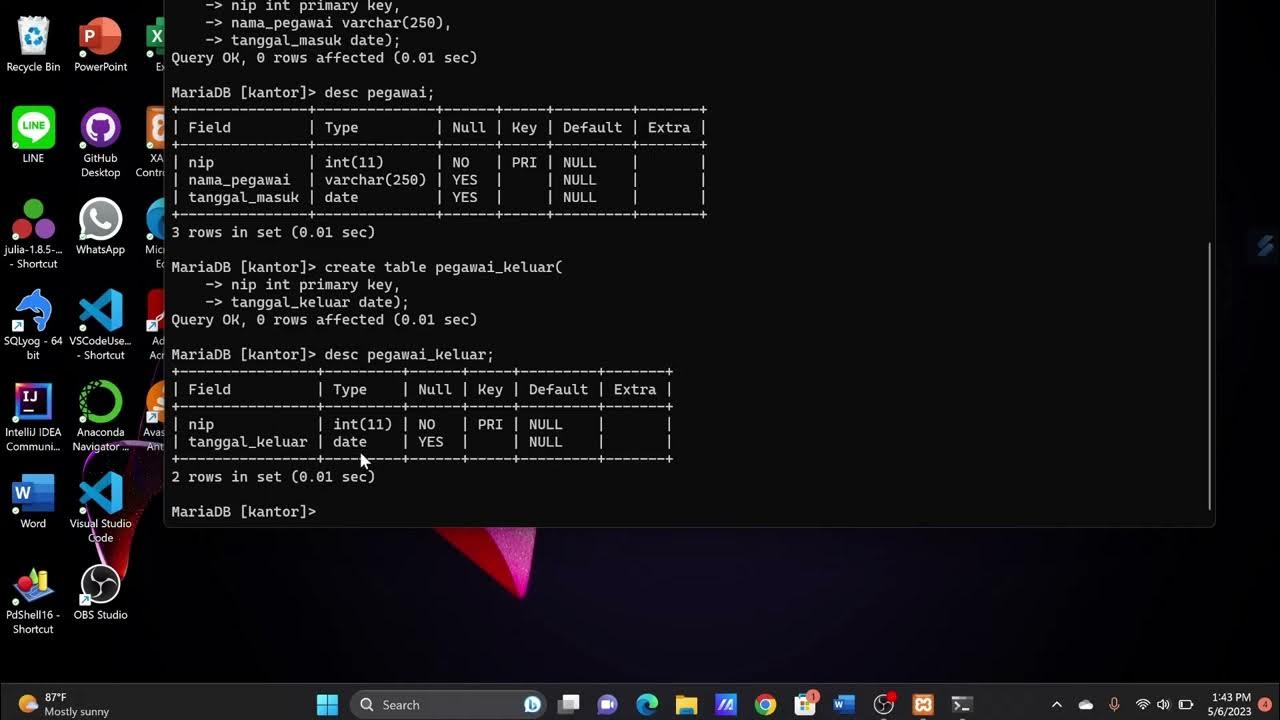 Tutorial Membuat Trigger di Database MySQL Menggunakan CMD - YouTube