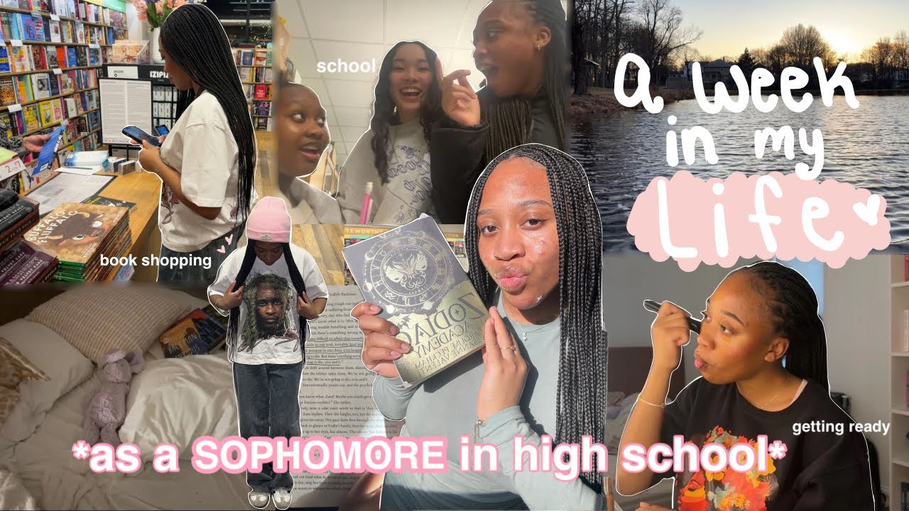 WEEK IN MY LIFE AS A SOPHOMORE IN HIGH SCHOOL 💌 📚(school, reading, grwm ...