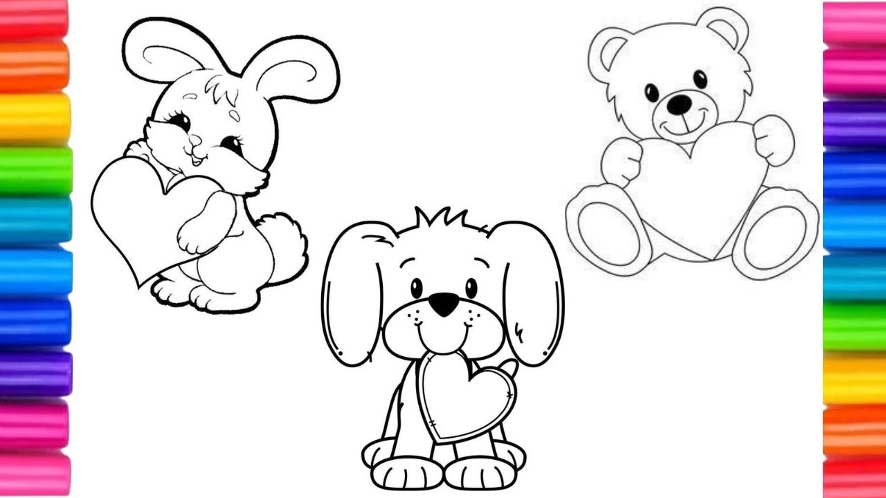 Easy Drawings, Coloring & Painting For Kids !!! - YouTube