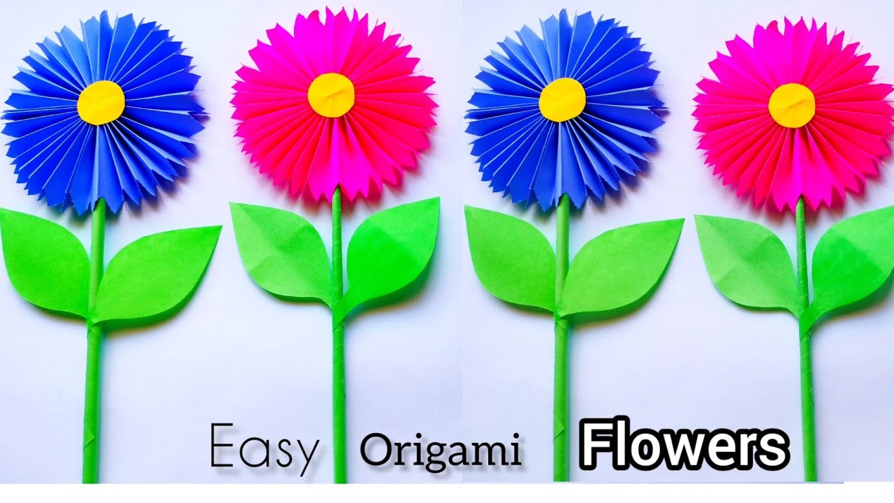 flower making with A4 size paper || paper flower craft || diy paper ...