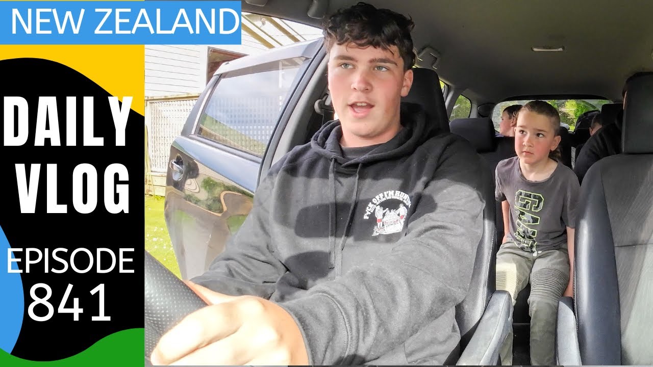 Harley wasn't too sure about Riley DRIVING! [Life in New Zealand #841 ...