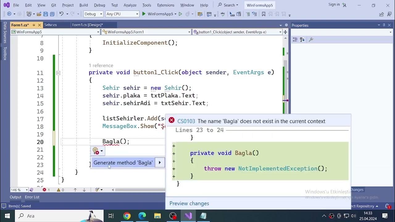 Nesne Tabanlı Programlama Dersi (C#) - Kompleks Veri Bağlama Örneği 2 - YouTube