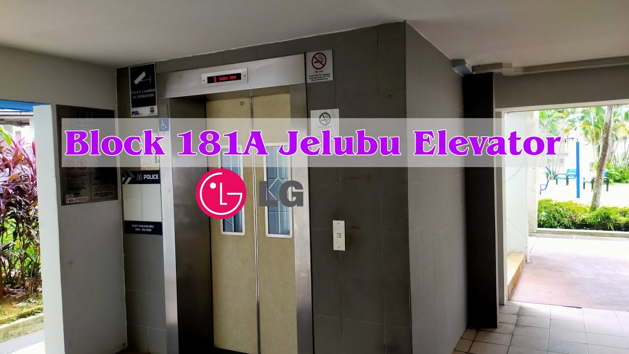 Block 181A Jelubu Road Carpark LG Elevator - YouTube