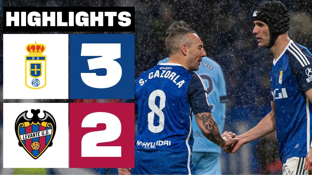 Resumen de Real Oviedo vs Levante UD (3-2) - YouTube