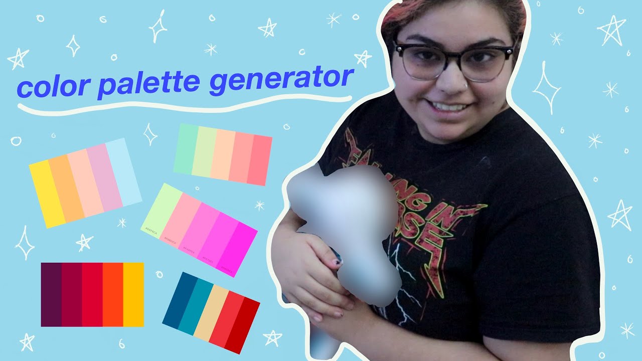 crochet w me - I let a color palette generator pick my colors !! - YouTube