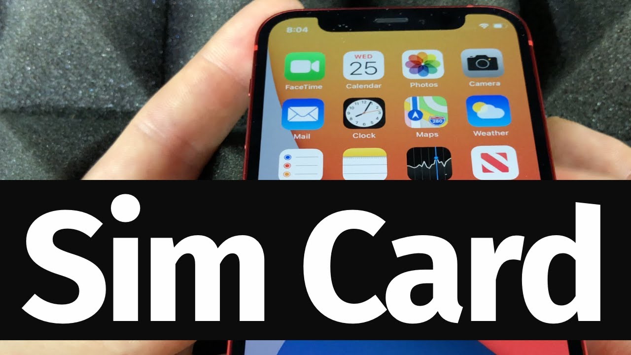 iPhone 12 mini 256gb - How to Insert SIM card - YouTube