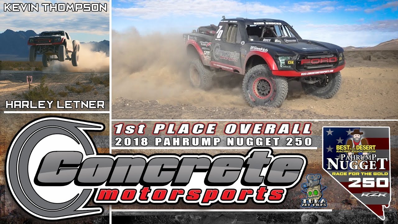 Concrete Motorsports WINS 2018 Pahrump Nugget 250 - YouTube