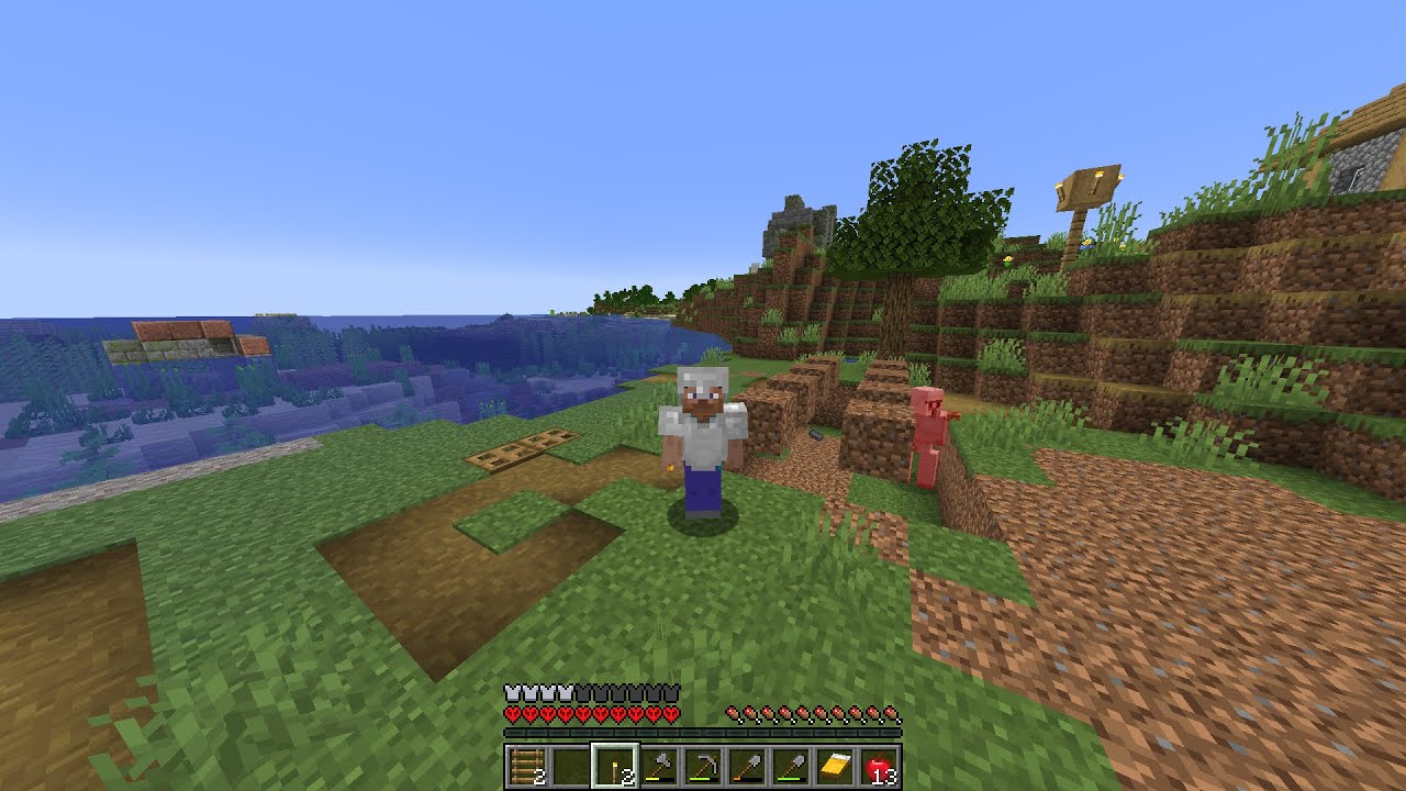 Működő vas farm az első napon - Minecraft 1.18 - JAVA - YouTube