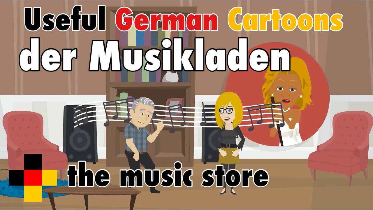 Learn Useful German: the music store - der Musikladen - YouTube
