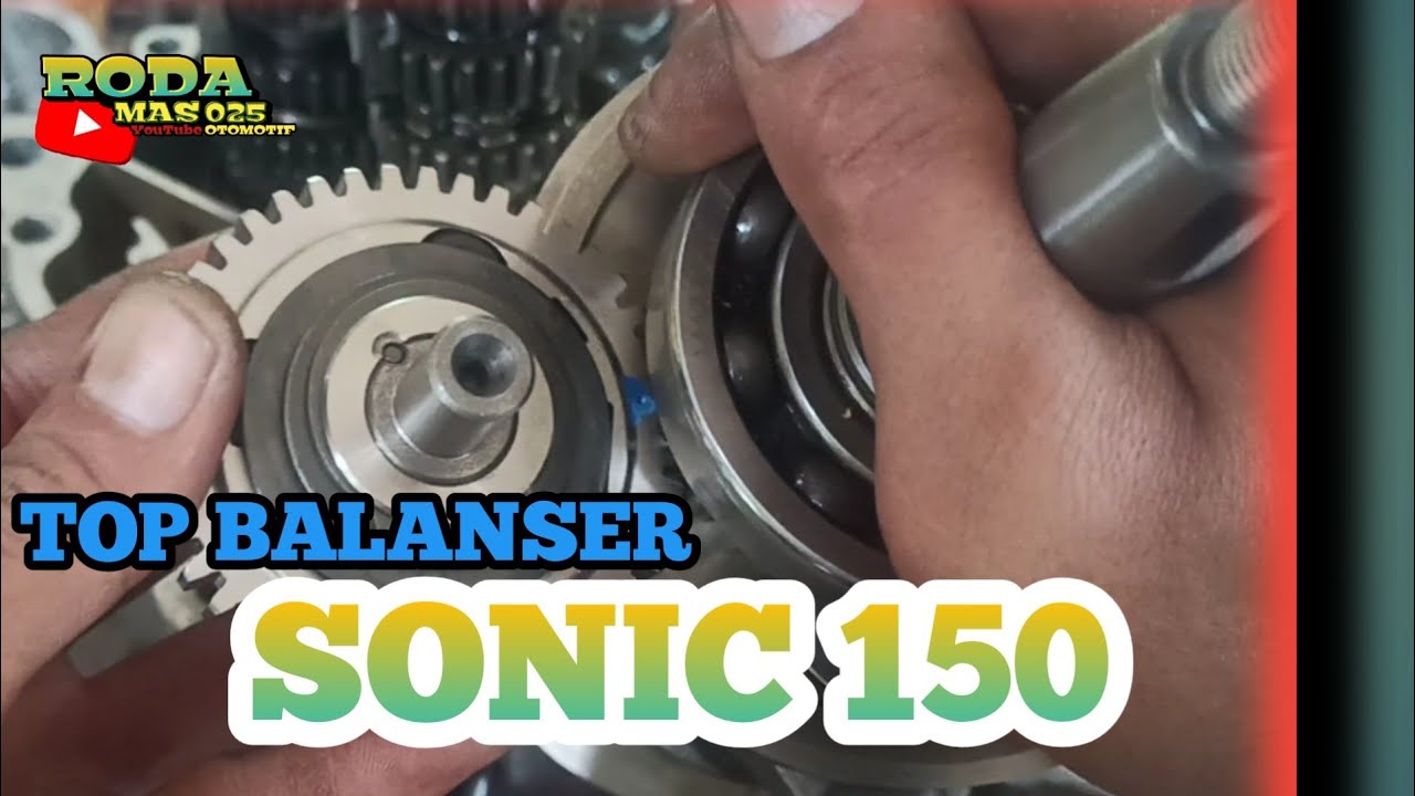 CARA PASANG GIGI BALANCER SONIC 150 - YouTube
