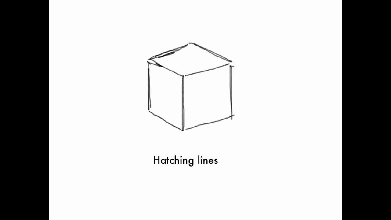 Hatching Lines Cube - YouTube