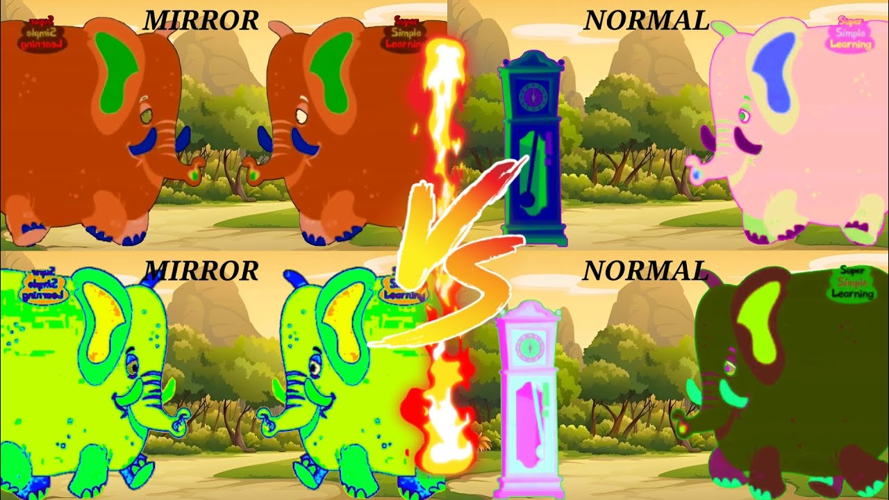 NORMAL VS. MIRROR EFFECTS HICKORY DICKORY DOCK 🔥🔥 - YouTube