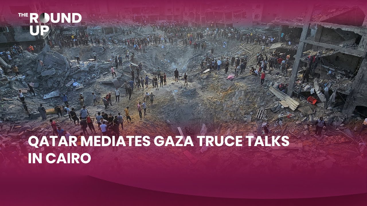 Qatar Mediates Gaza Truce Talks In Cairo - YouTube