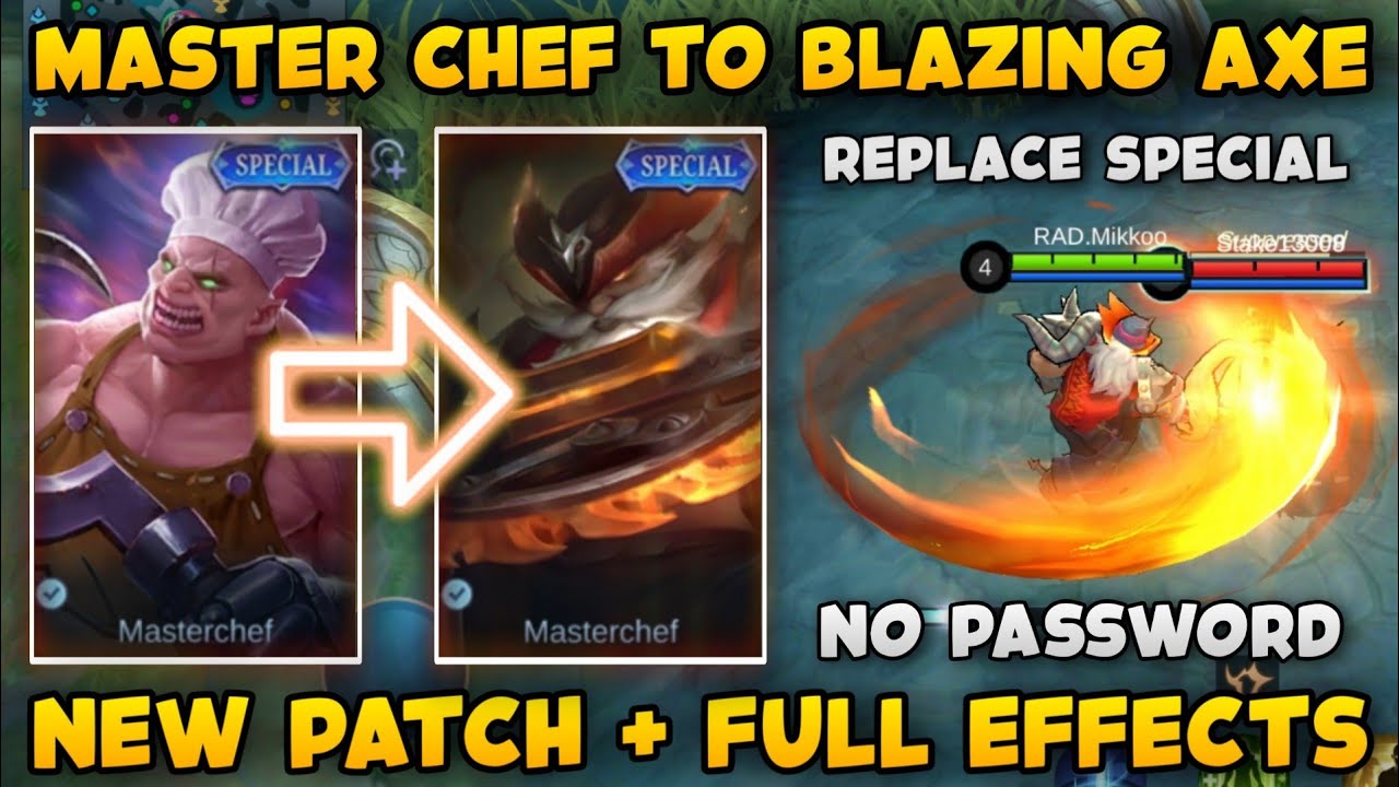 Franco Masterchef to Blazing Axe Skin Script No Password | New Patch ...