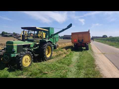 john deere combine 360 tractor john deere 2030 - YouTube