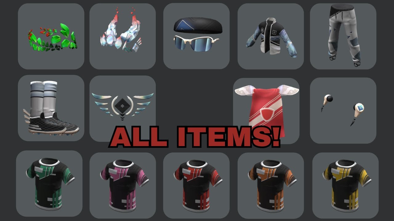 All Free Items From The Games Event! - YouTube