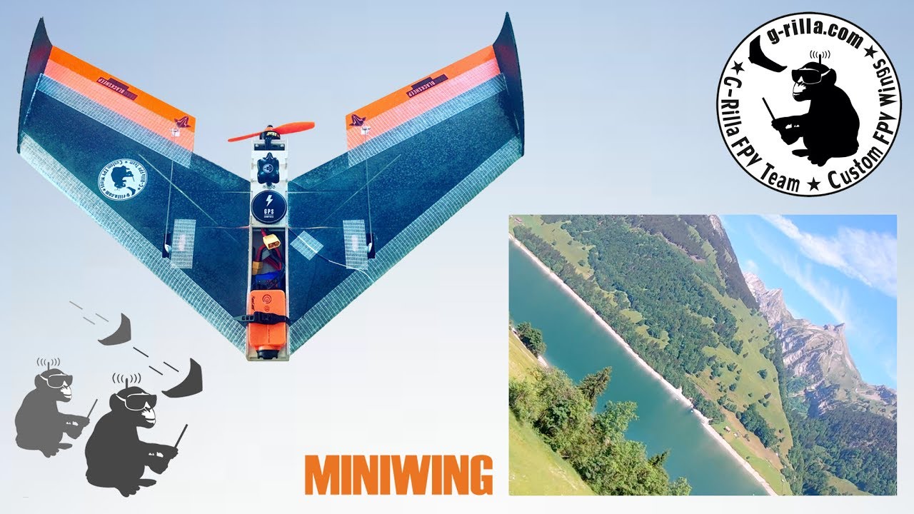 Cross Country 02 - FPV Miniwing - FPV Mini Wing Nurflügel - YouTube