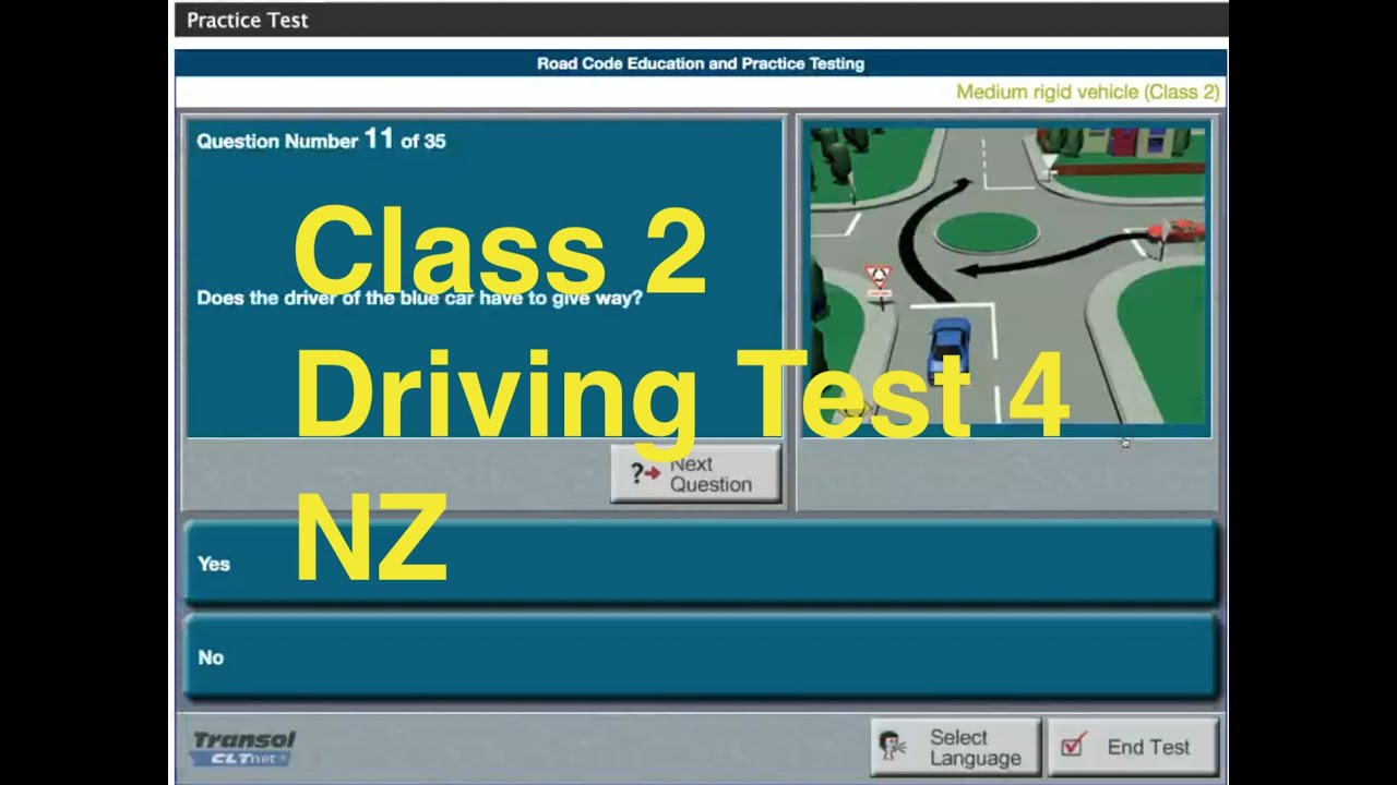 New Zealand Driving Test Class 2 Test 4 - (100% passing guarantee ...