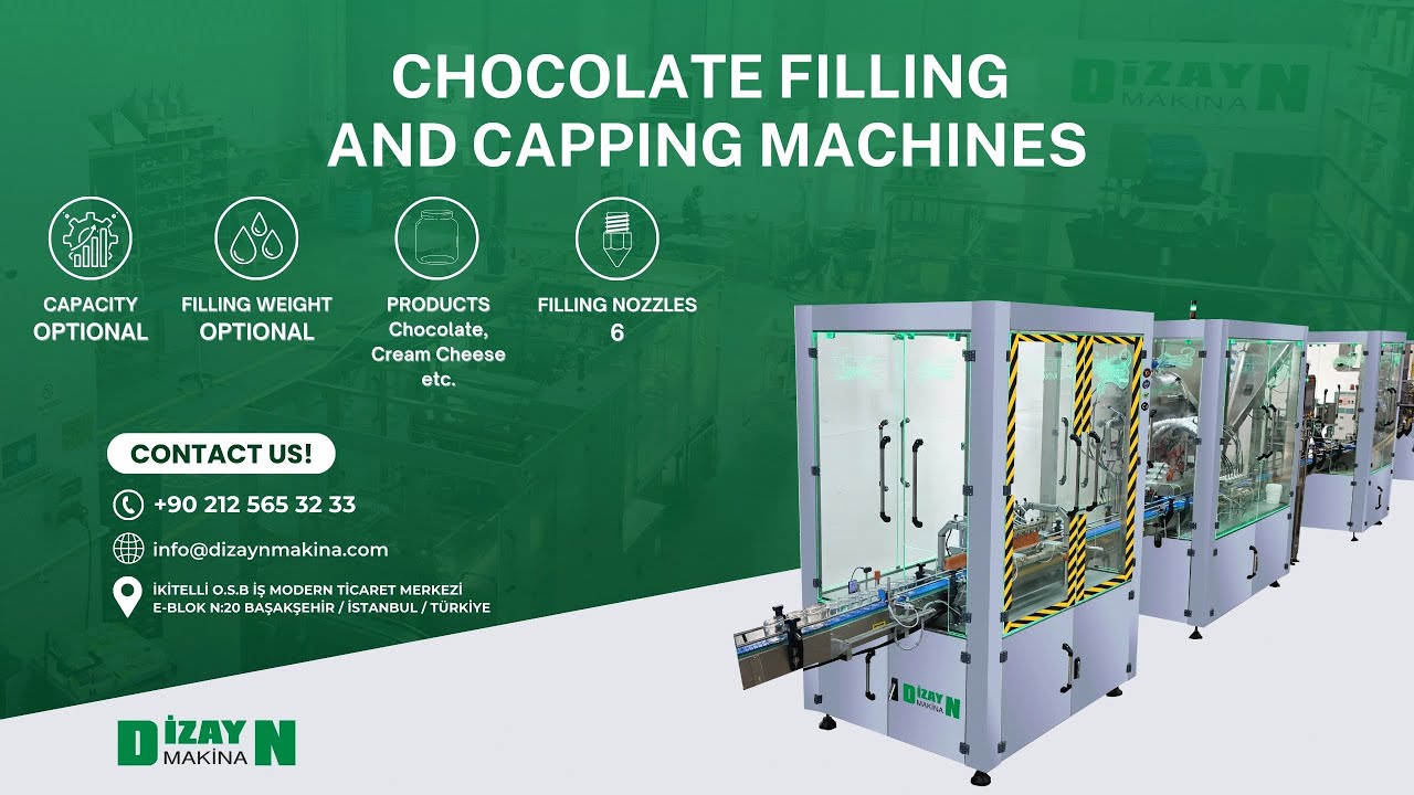 Chocolate Filling and Capping Machines📍 - Çikolata Dolum ve Kapatma ...
