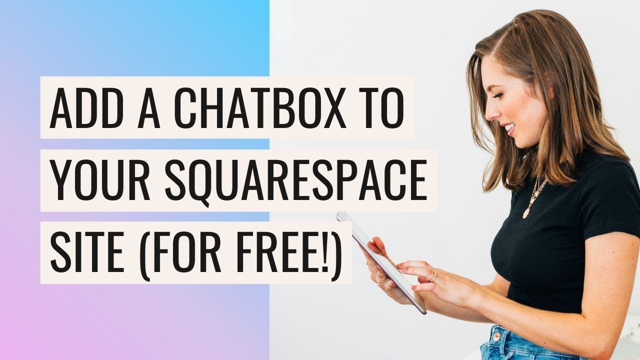 💬 How to add a CHATBOX to your Squarespace site (for free!) - YouTube