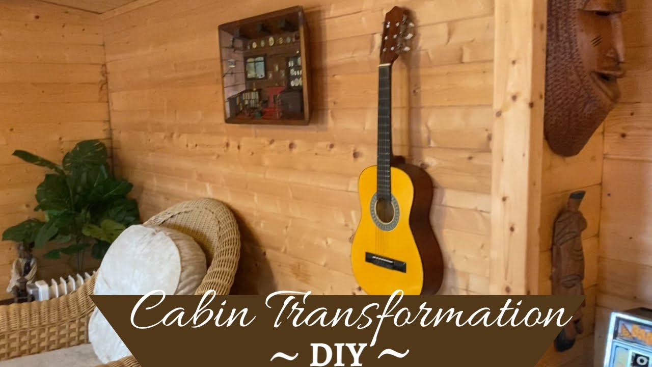 LOG CABIN TRANSFORMATION DIY | REVAMP | SHED DIY - YouTube