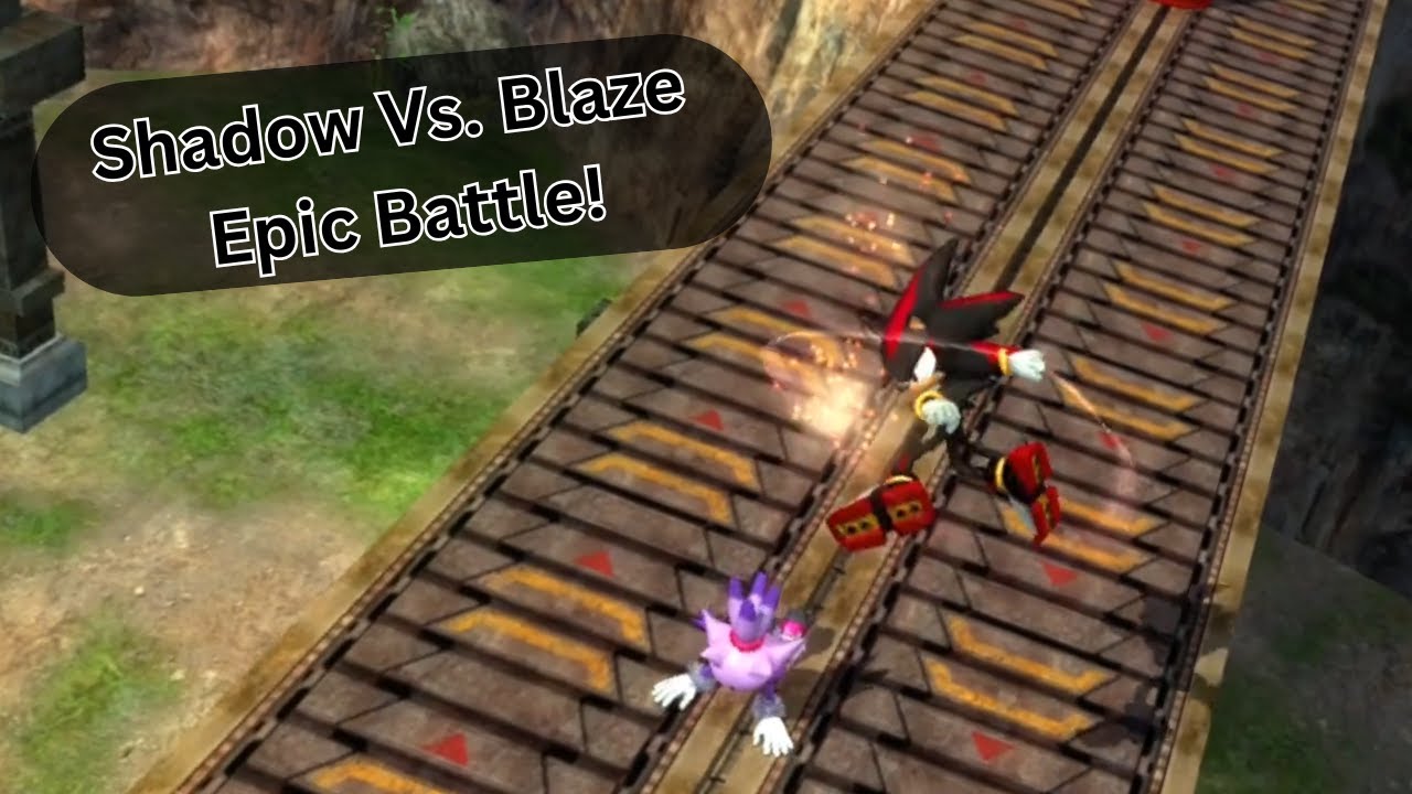 Shadow Vs. Blaze Epic Battle! - YouTube