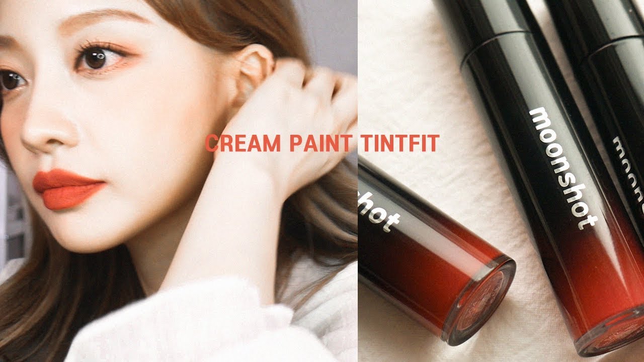 여름 지속력 짱 틴트! 문샷 크림 페인트 틴트핏 전색상 같이 발라봐요 Moonshot Cream Paint Tint Fit ...