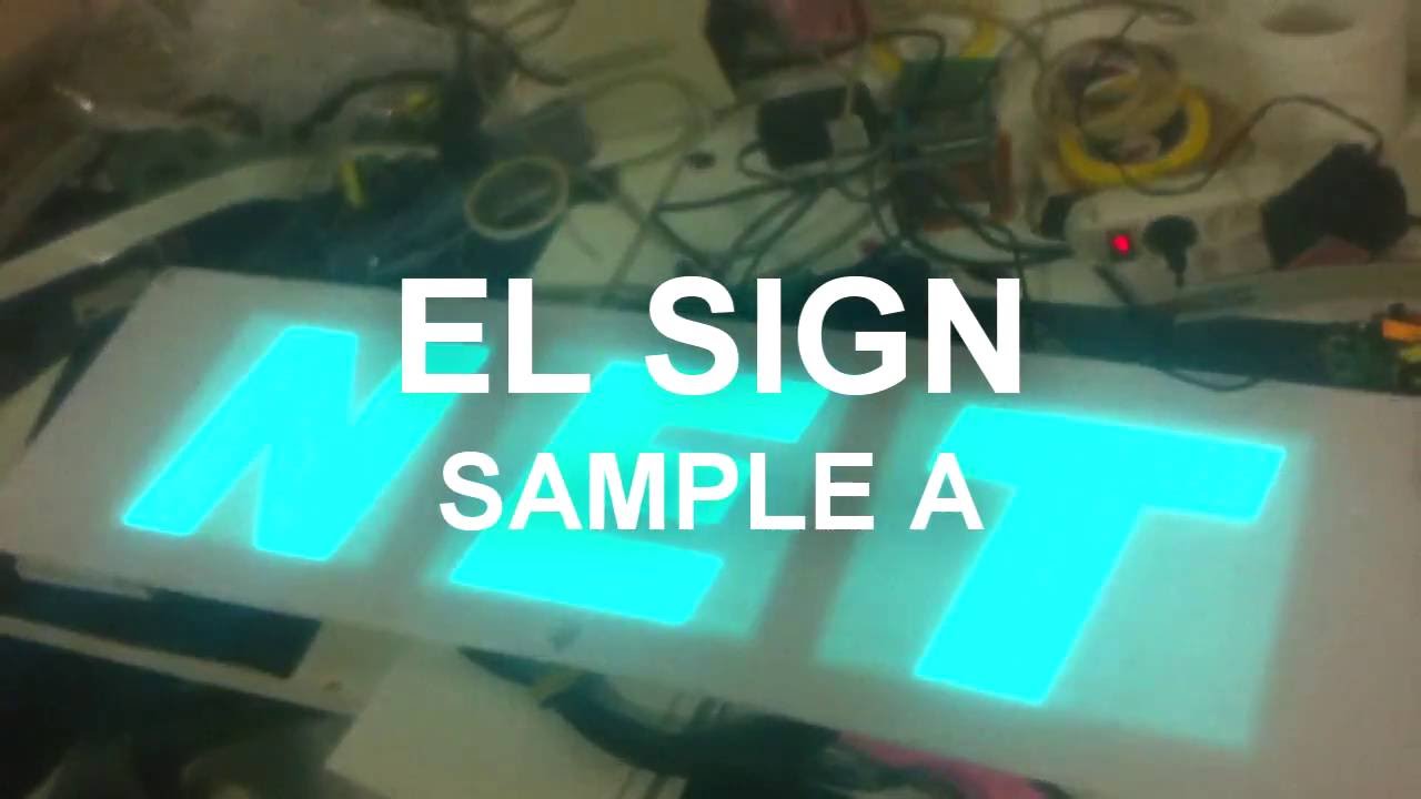 [네트] EL간판, 간판의 태를 바꾼다!! el sign - sample A el sheet, el sign - YouTube