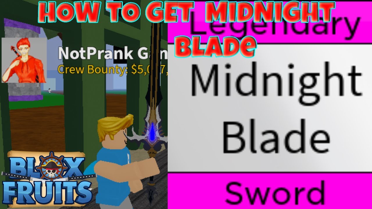 How To Get MidNight Blade On (Roblox Blox Fruit) - YouTube
