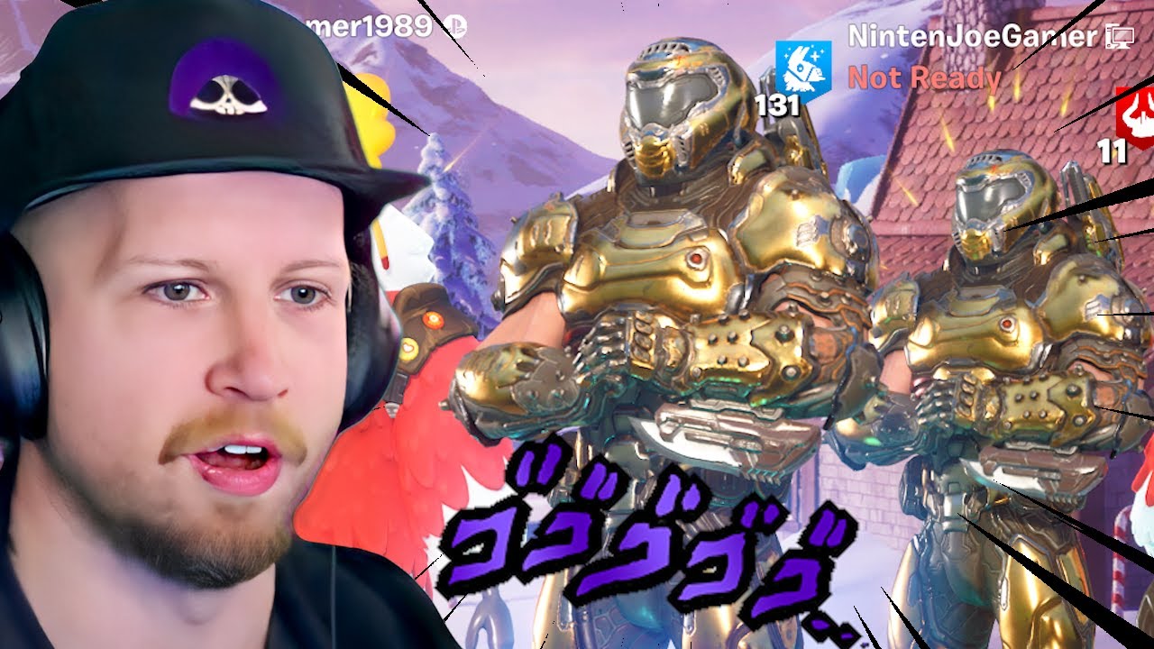 I GOT GOLD DOOM SLAYER SKIN IN FORTNITE!? (HUGE Marvel Collab in the ...