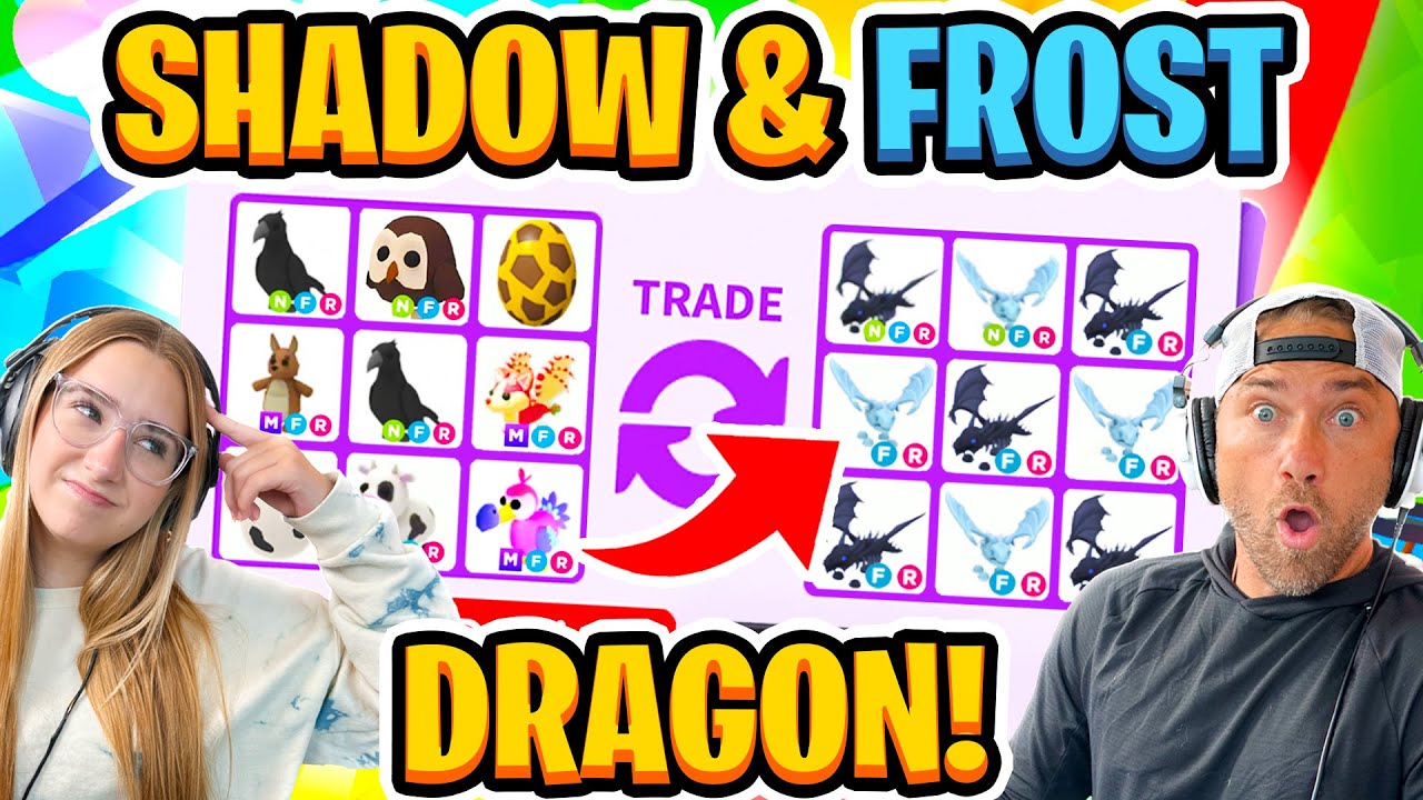 Trading To Get SHADOW & FROST DRAGONS In Adopt Me RICH Servers! - YouTube